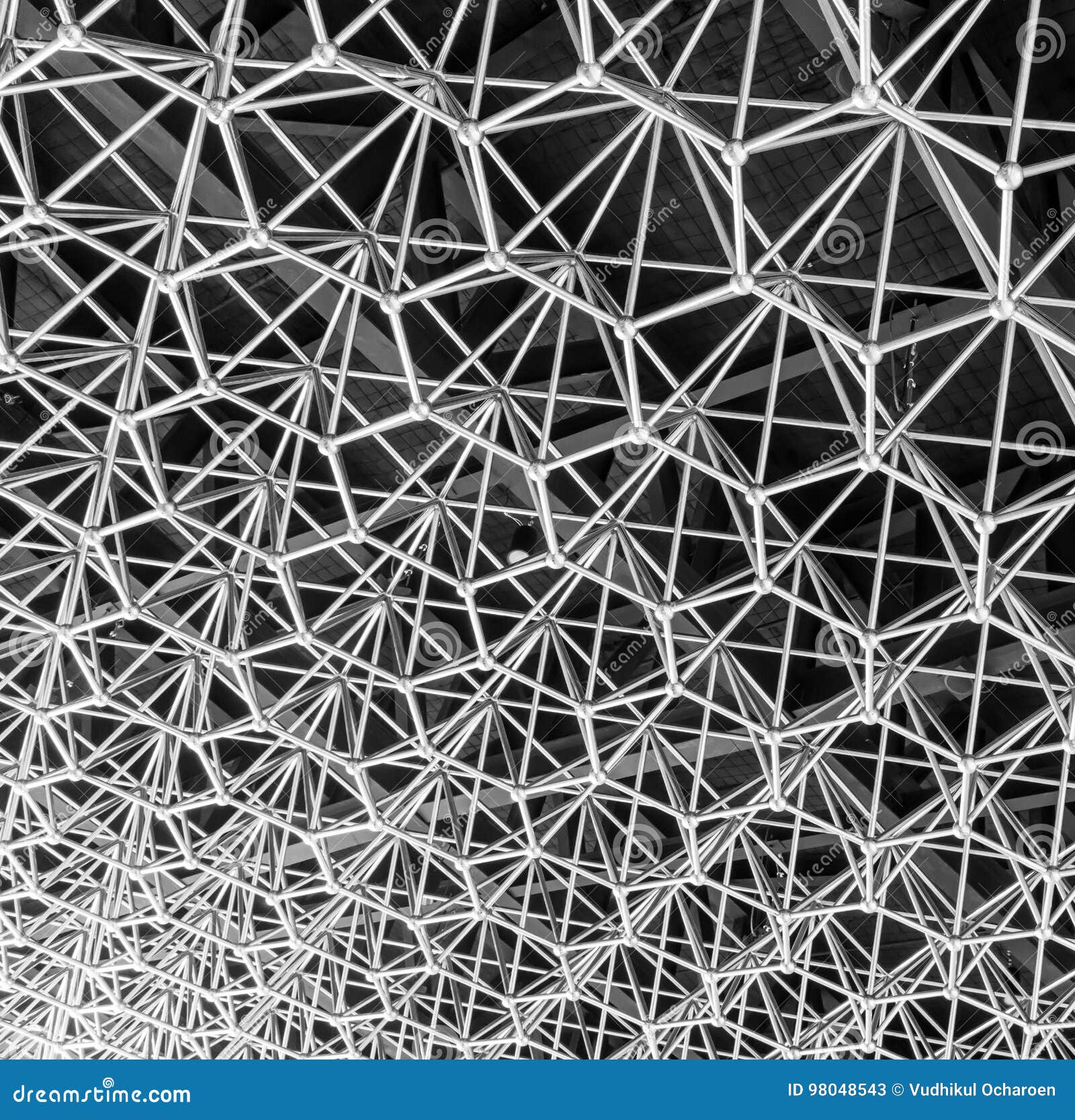 Hexagon Stainless Truss Structure Pattern Stock Photography ...