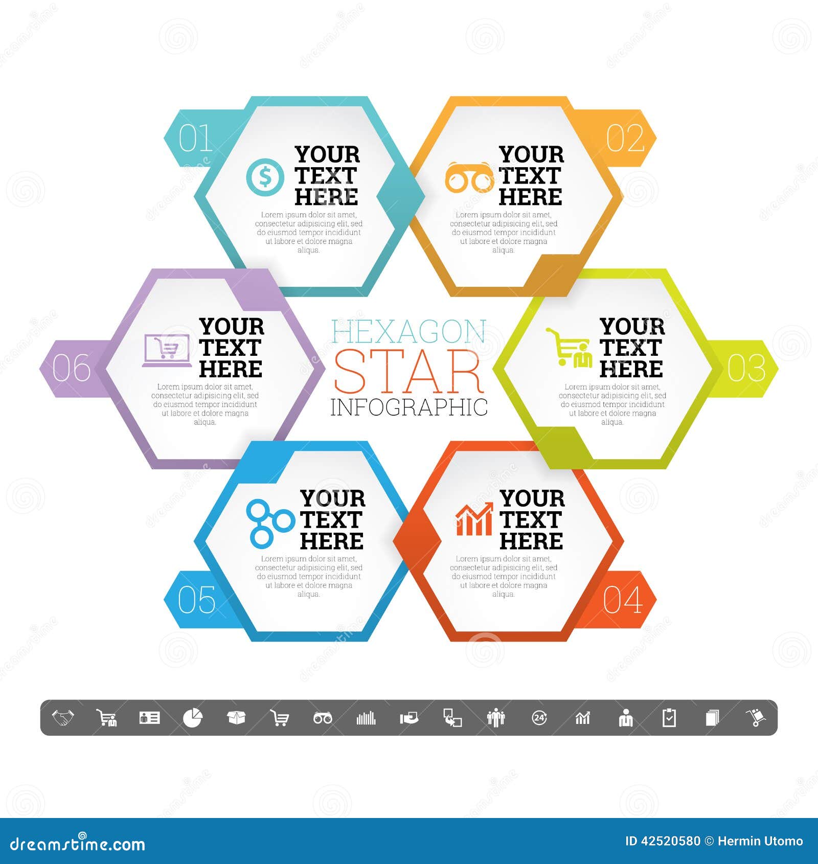 Hexagon Star Infographic stock vector. Illustration of layout - 42520580 Hexagon Star Infographic stock vector. Illustration of layout - 42520580