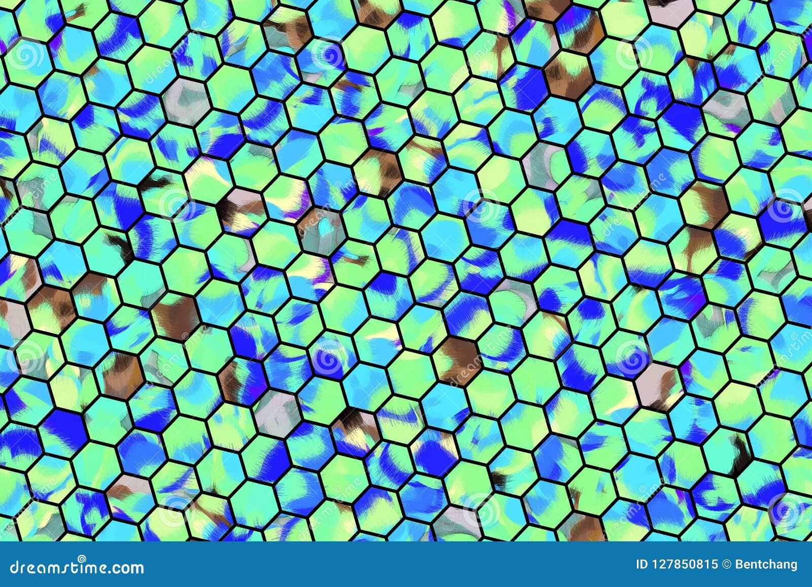 Hexagon Strip Colorful Pattern, Texture for Design Background. Stock ...