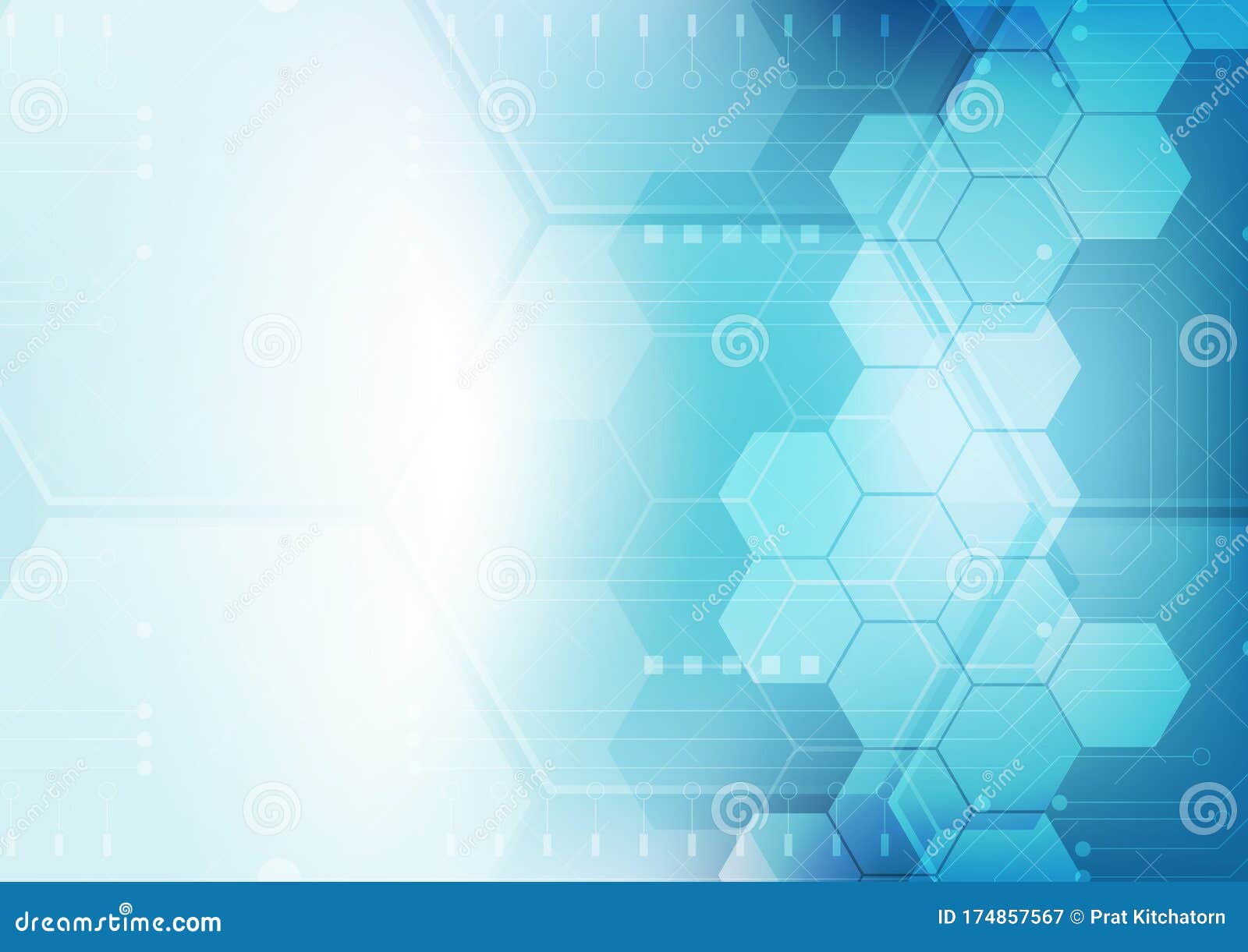 Hexagon Technology Background Stock Vector - Illustration of background ...