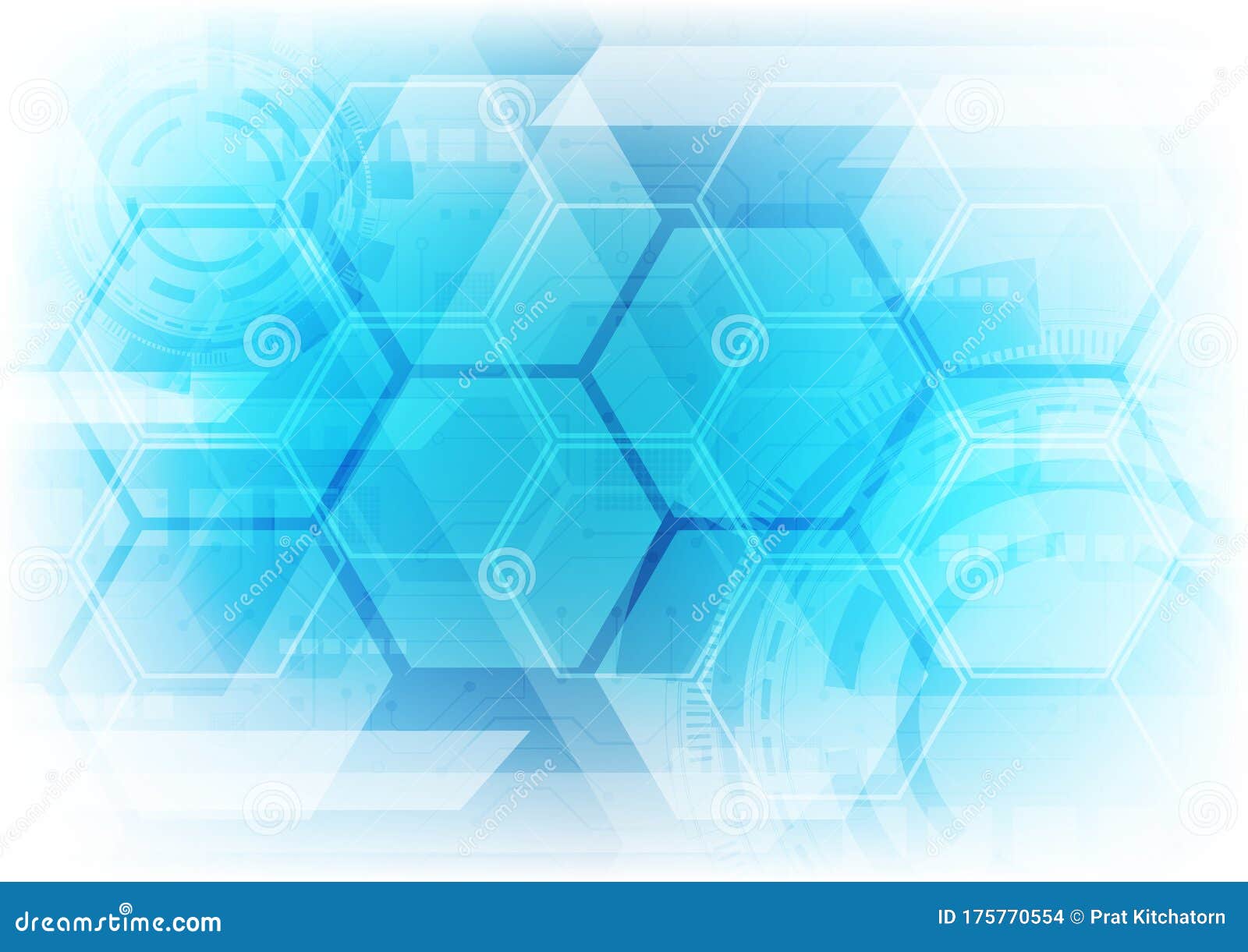 Hexagon Technology Background Stock Vector - Illustration of abstract ...