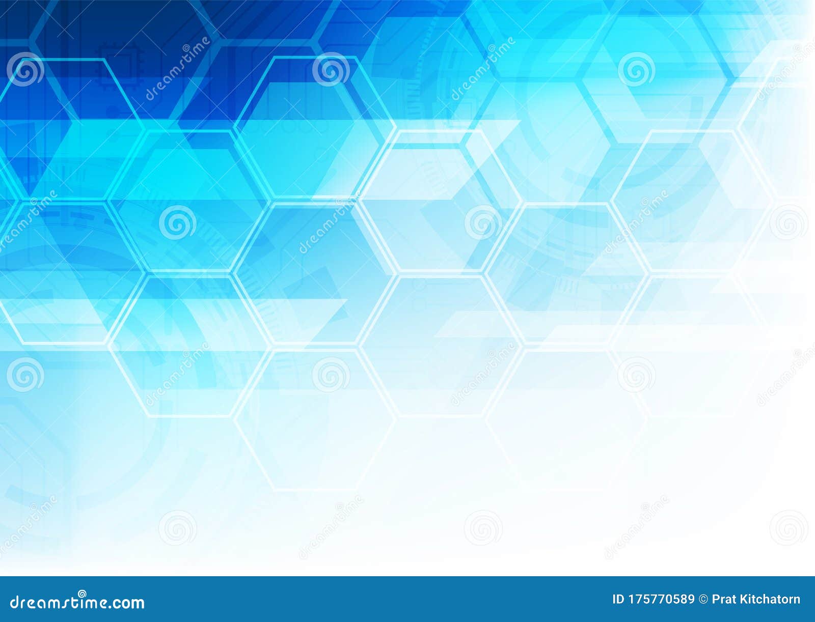 Hexagon Technology Background Stock Vector - Illustration of digital ...