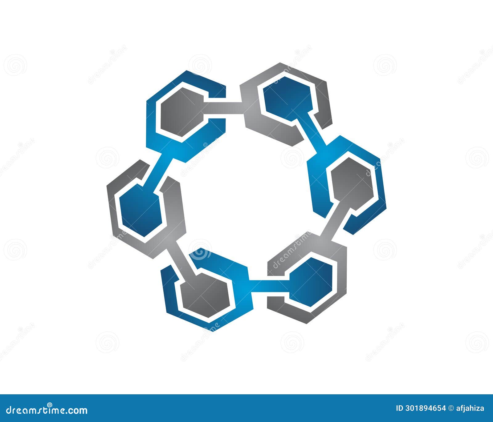 Hexagon Technology Logo Icon Template Stock Vector - Illustration of ...