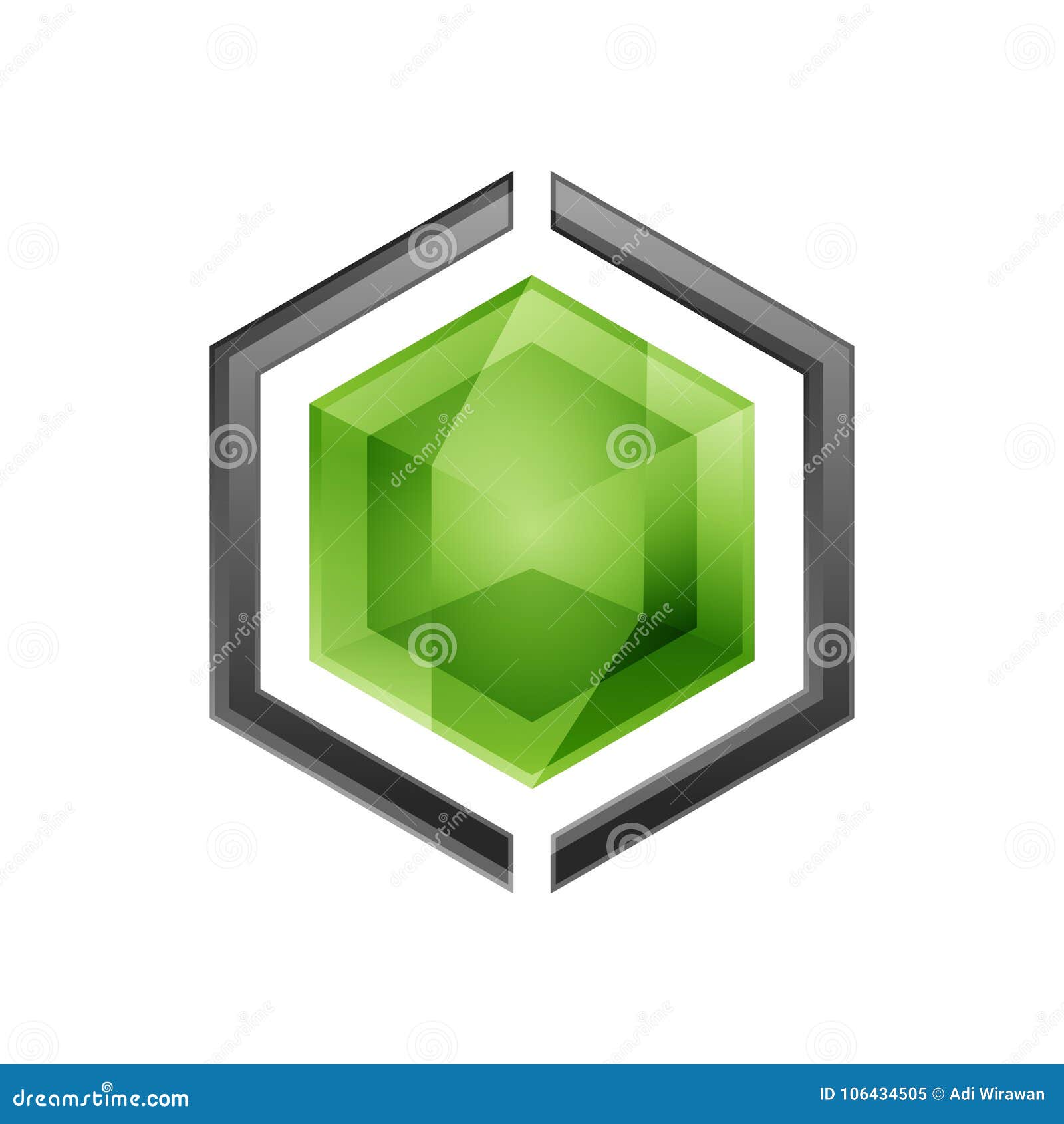 Hexagon - Vector Logo Concept Illustration. Hexagon Geometric Polygonal ...