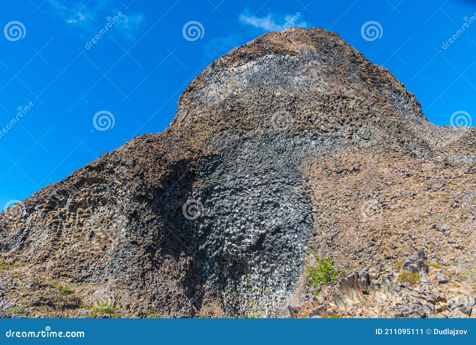 Hexagonal Basalt Rocks at Hljodaklettar on Iceland Stock Image - Image ...