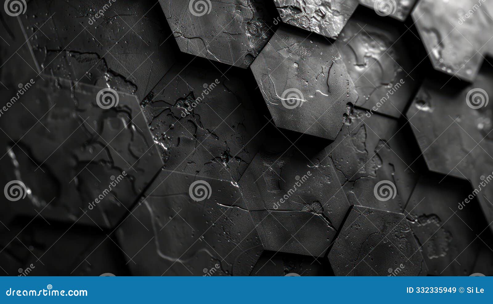 Hexagonal Black Abstract Texture Background Royalty-Free Stock ...