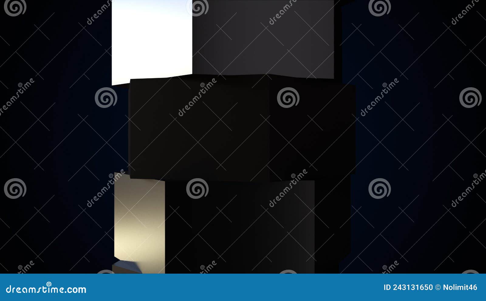 Hexagonal blocks stock illustration. Illustration of design - 243131650