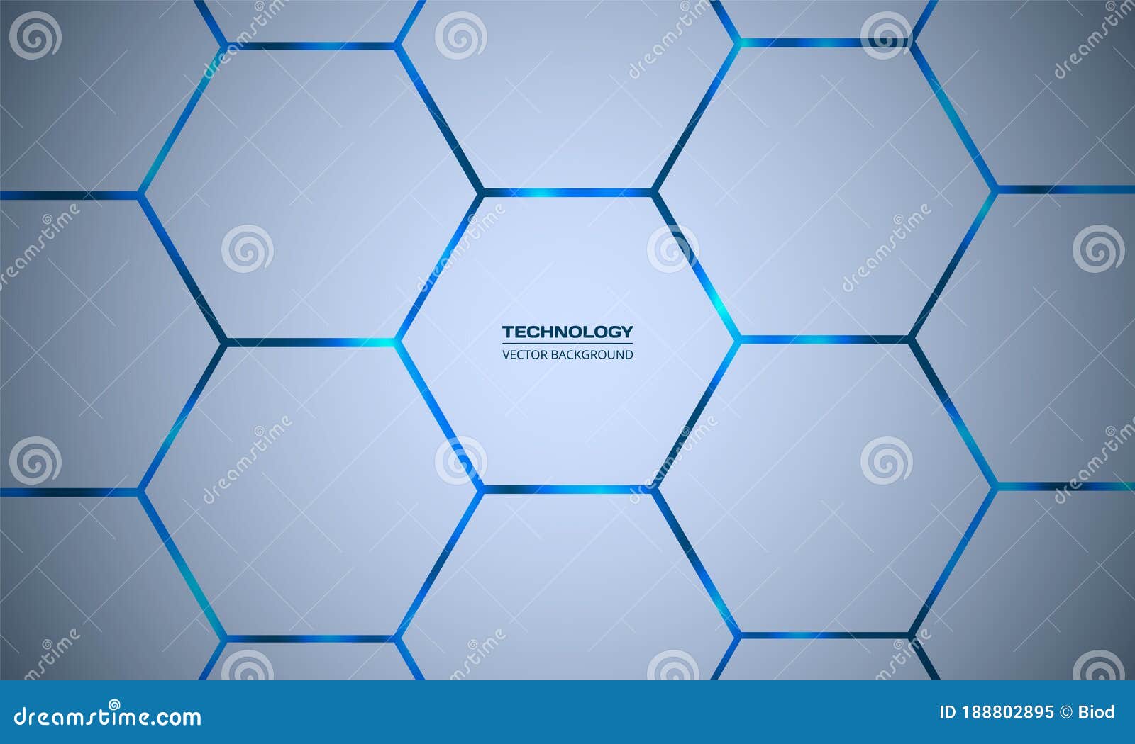 Hexagonal Blue Vector Abstract Background. Stock Vector - Illustration ...