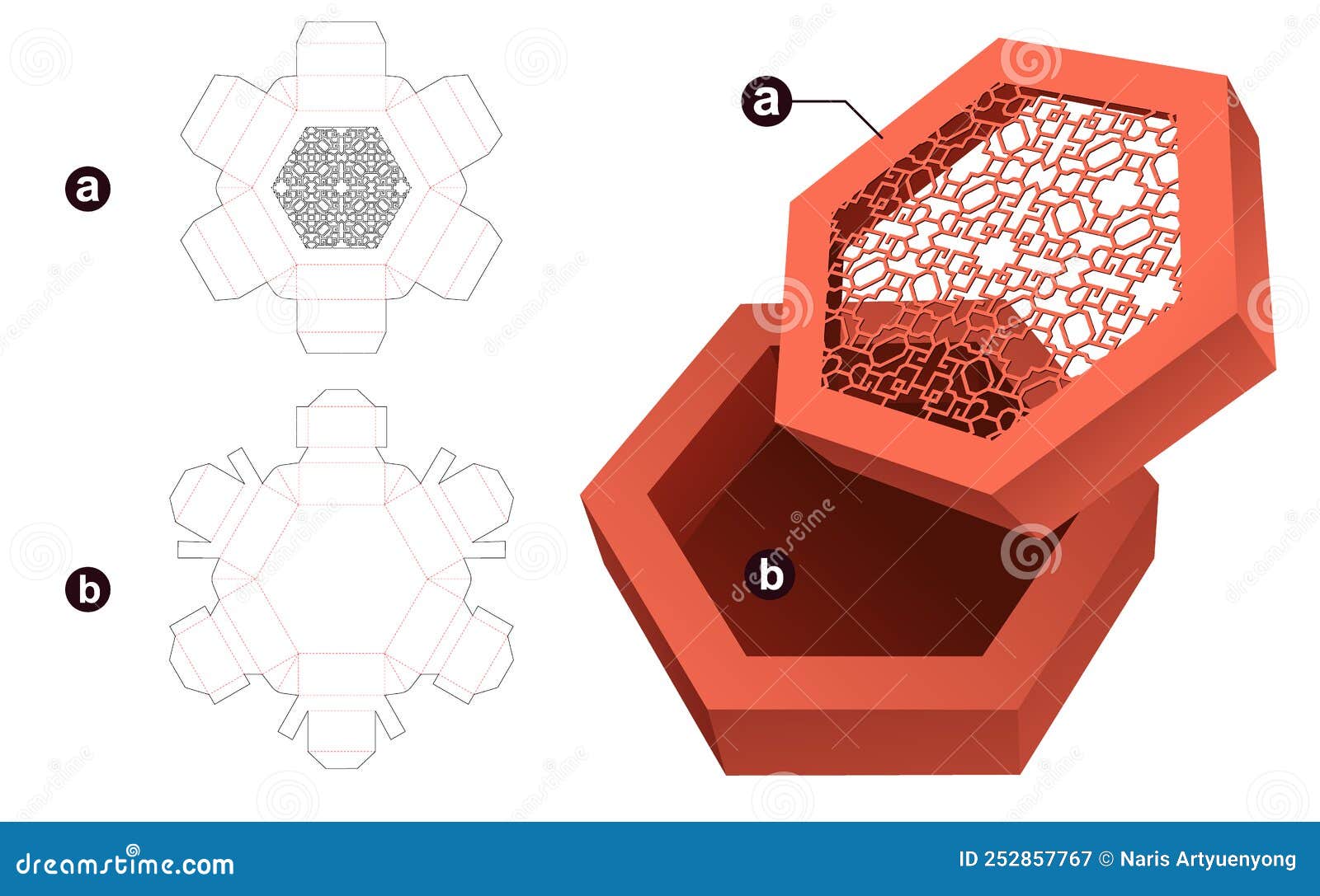 Hexagon 3d Template
