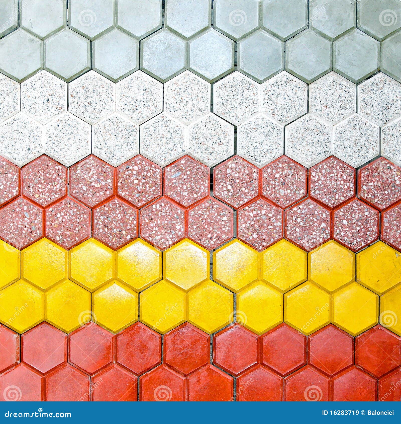Hexagonal bricks stock image. Image of bricks, texture - 16283719