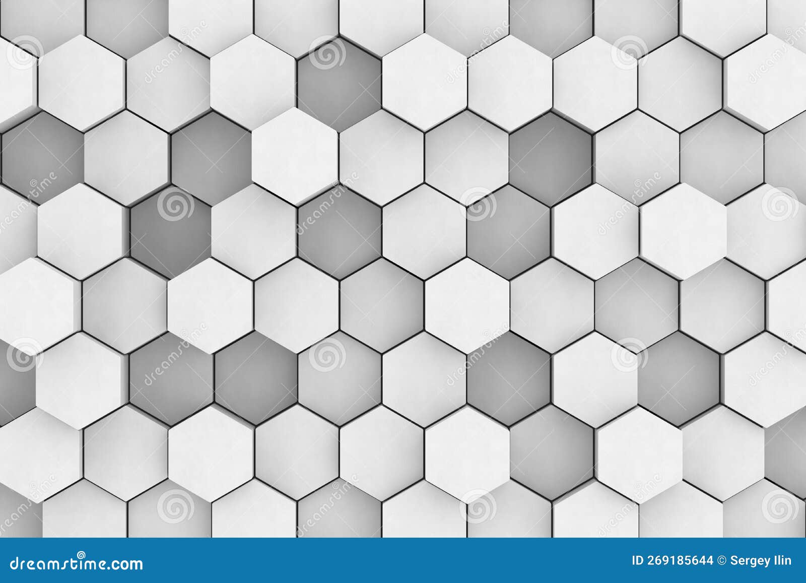 Hexagonal Cellular Structure. Wall Texture with 3D Hexagon Tile Pattern ...