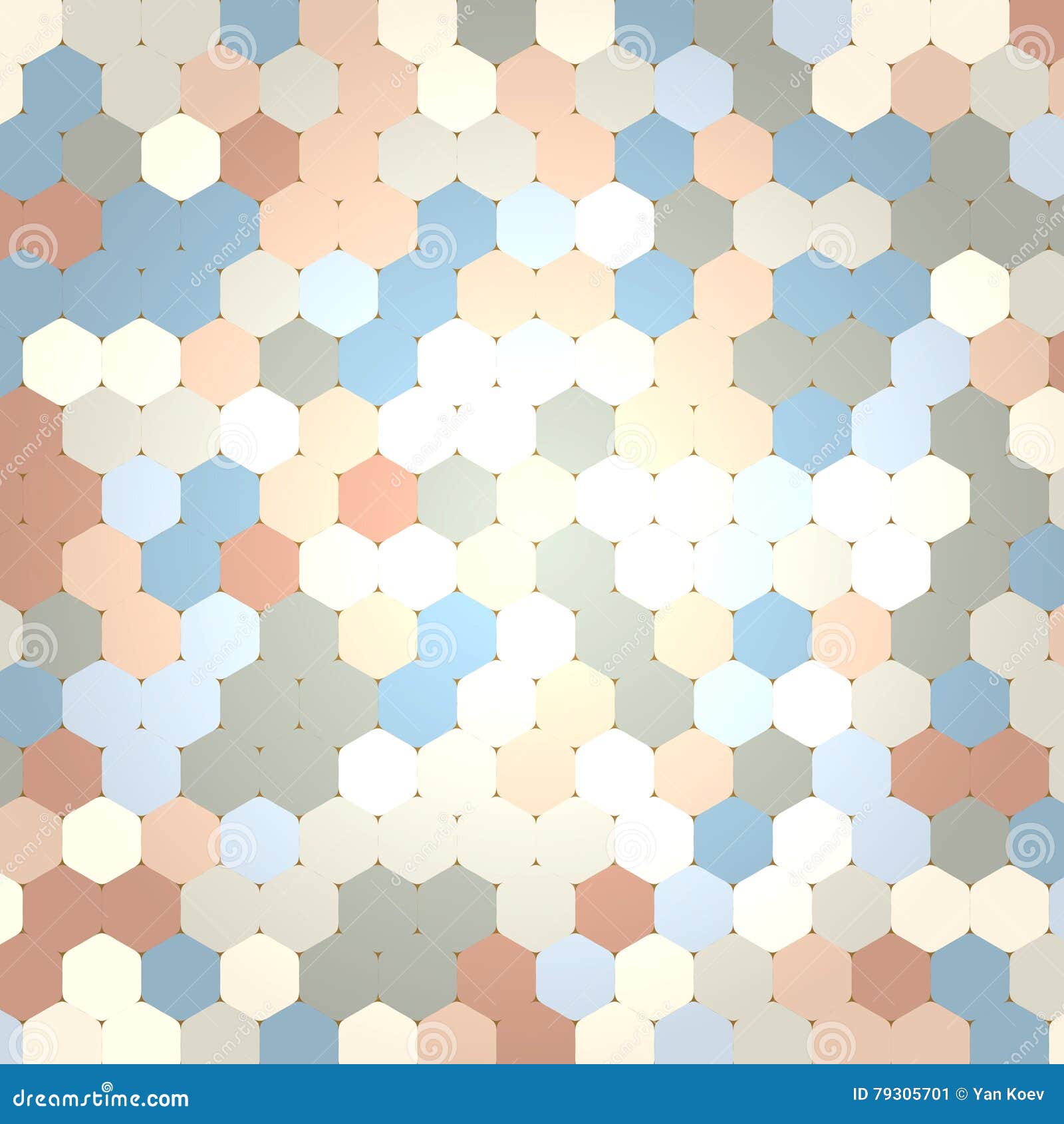 Hexagonal Color Pattern Abstract Background Stock Vector - Illustration ...