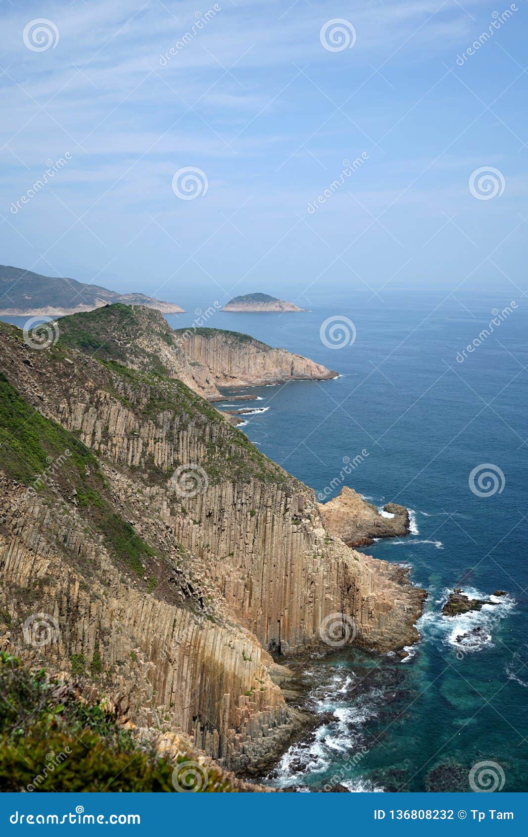 Hexagonal Columns in Hong Kong Stock Photo - Image of cretaceous ...
