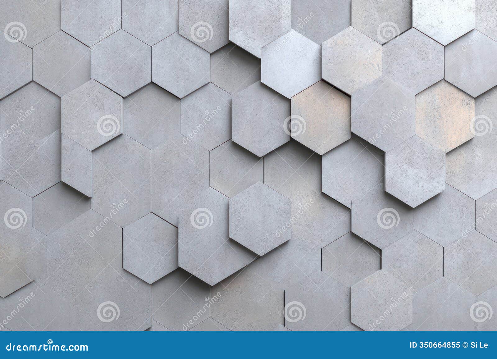 Hexagonal Concrete Tile Wall With Anthracite Print Texture Royalty-Free ...