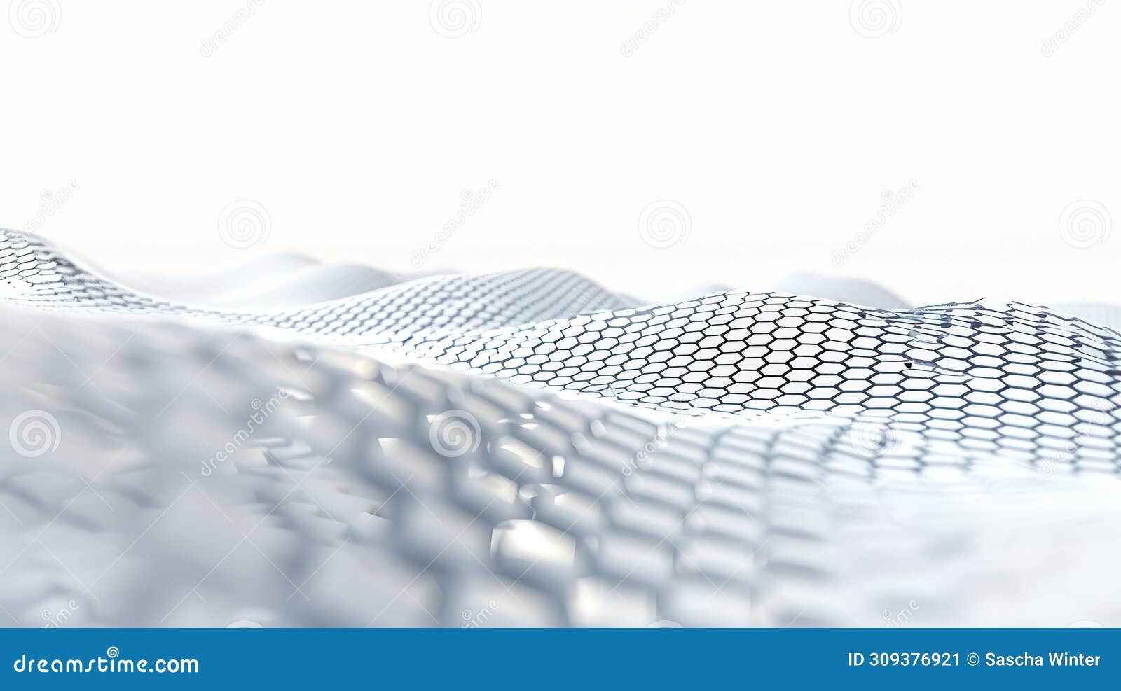 Hexagonal Connections: a Perspective View Stock Image - Image of ...