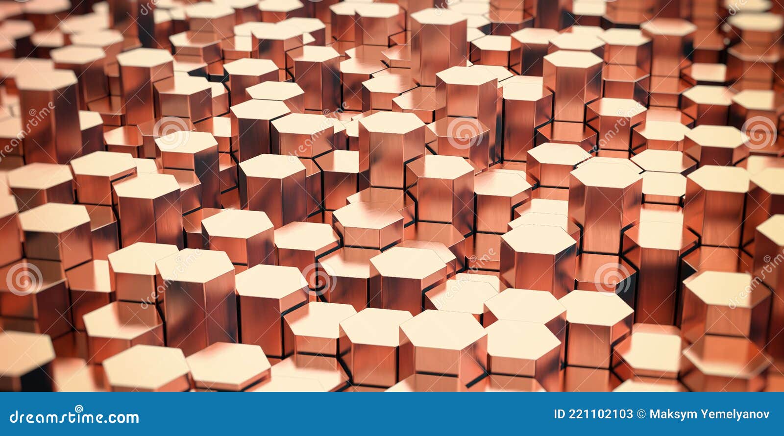Copper Hexagonal Background Royalty-Free Stock Photo | CartoonDealer ...