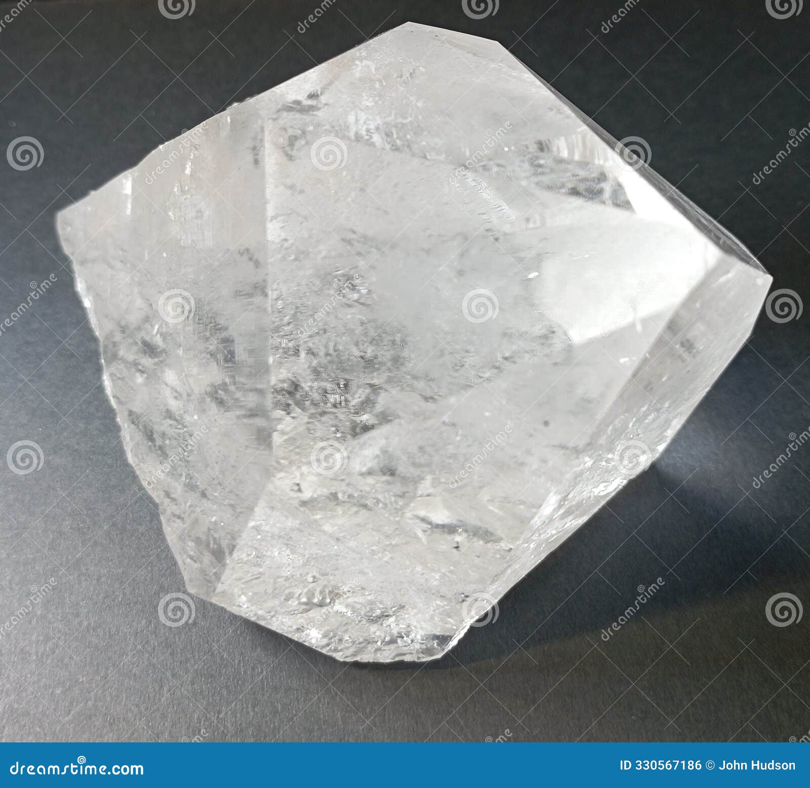 Single Large Crystal of Rock Quartz Stock Photo - Image of hexagonal ...