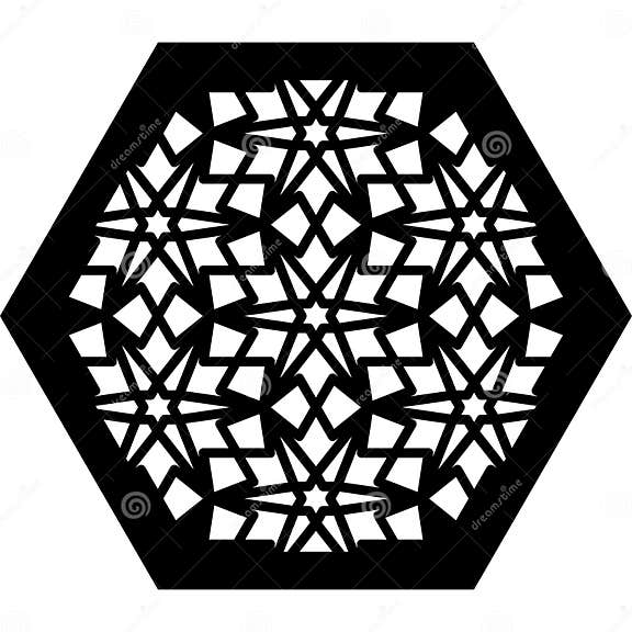 Hexagonal Decorative Coaster Design. Laser Cut Coaster. Laser Cutting ...