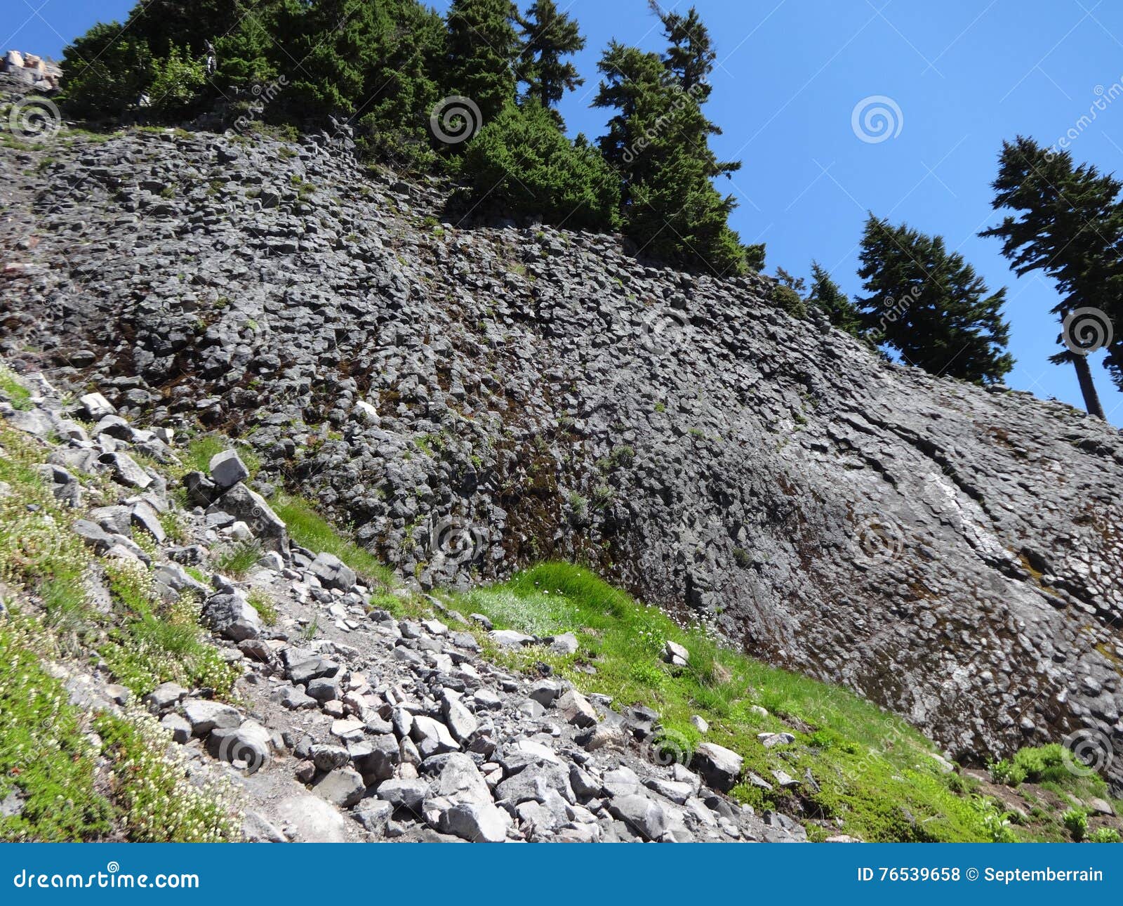 Hexagonal Formation of Volcanic Rocks Stock Photo - Image of monument ...