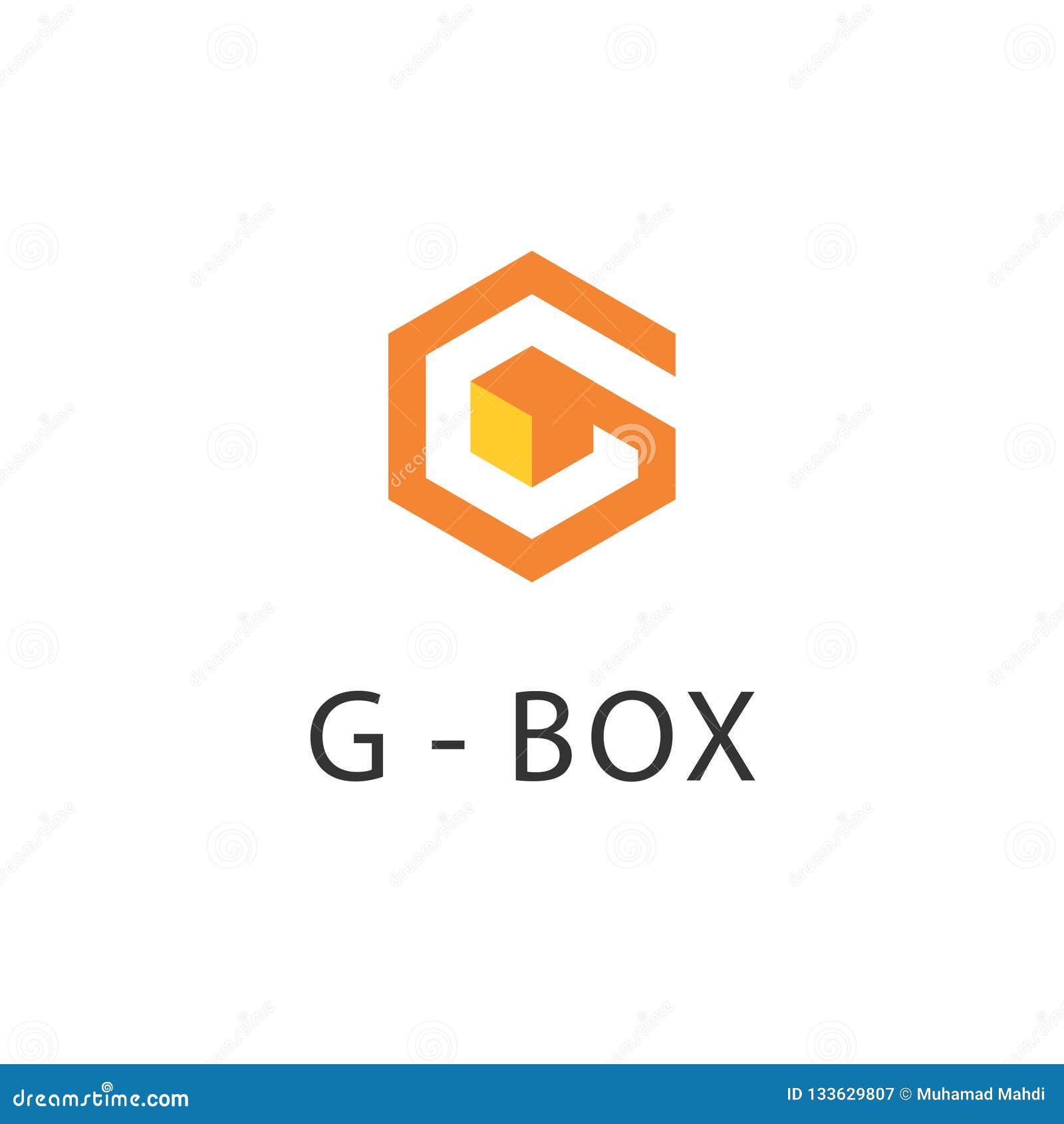 Hexagonal G Logo stock illustration. Illustration of brand - 133629807