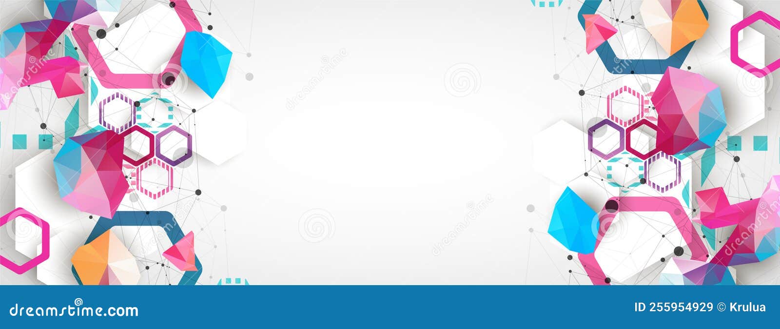 Hexagonal Geometric Array. Abstract Background Stock Vector ...