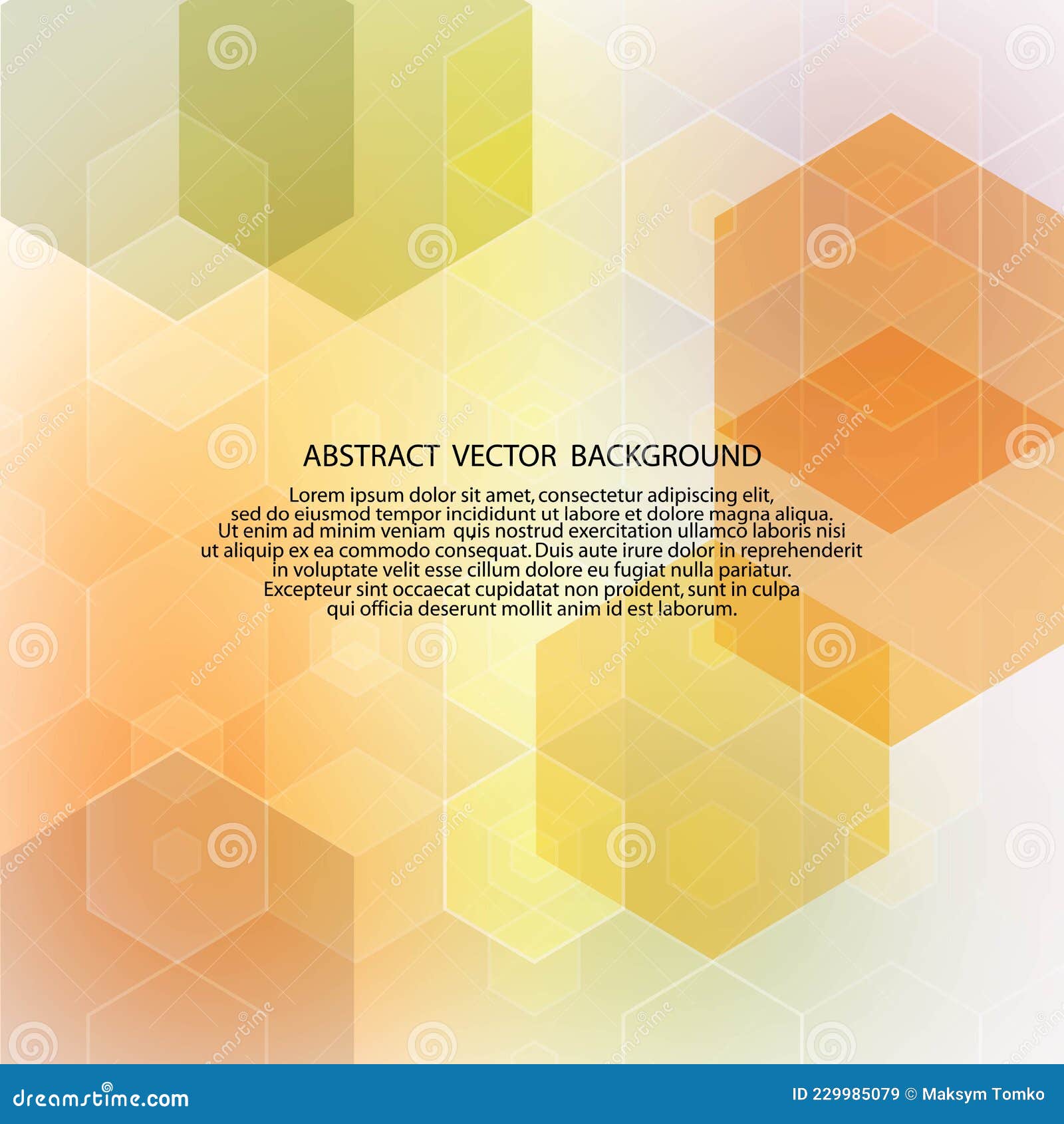 Hexagonal Geometric Design for Advertising. Mosaic StyleWeb. Eps 10 ...
