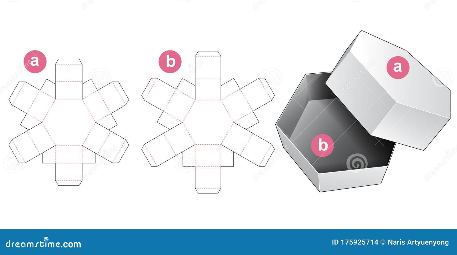 Hexagon Box Template