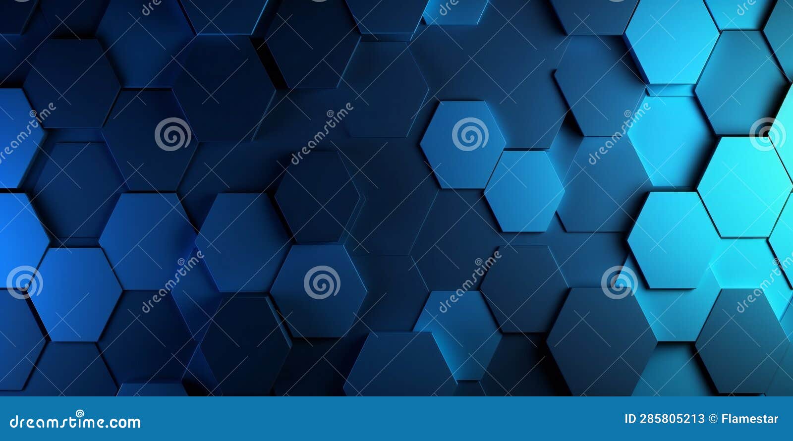 Hexagonal Gradient Background with Blue Stock Illustration ...