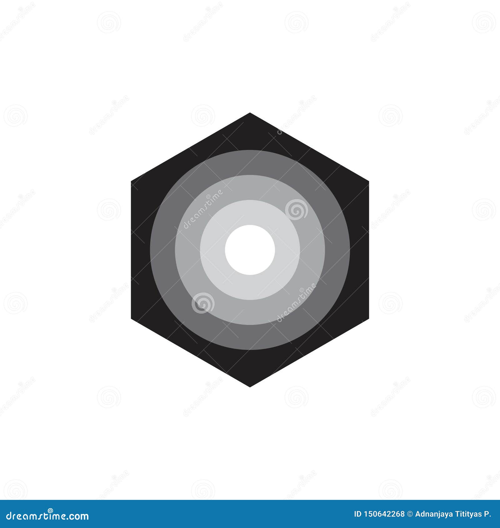 Hexagonal Gradient Symbol Logo Vector Stock Vector - Illustration of ...