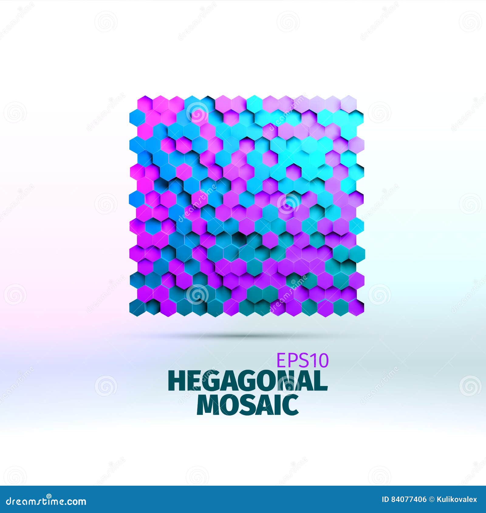 Hexagonal Graphic Element. Vector Grid of Hexagons Stock Illustration ...