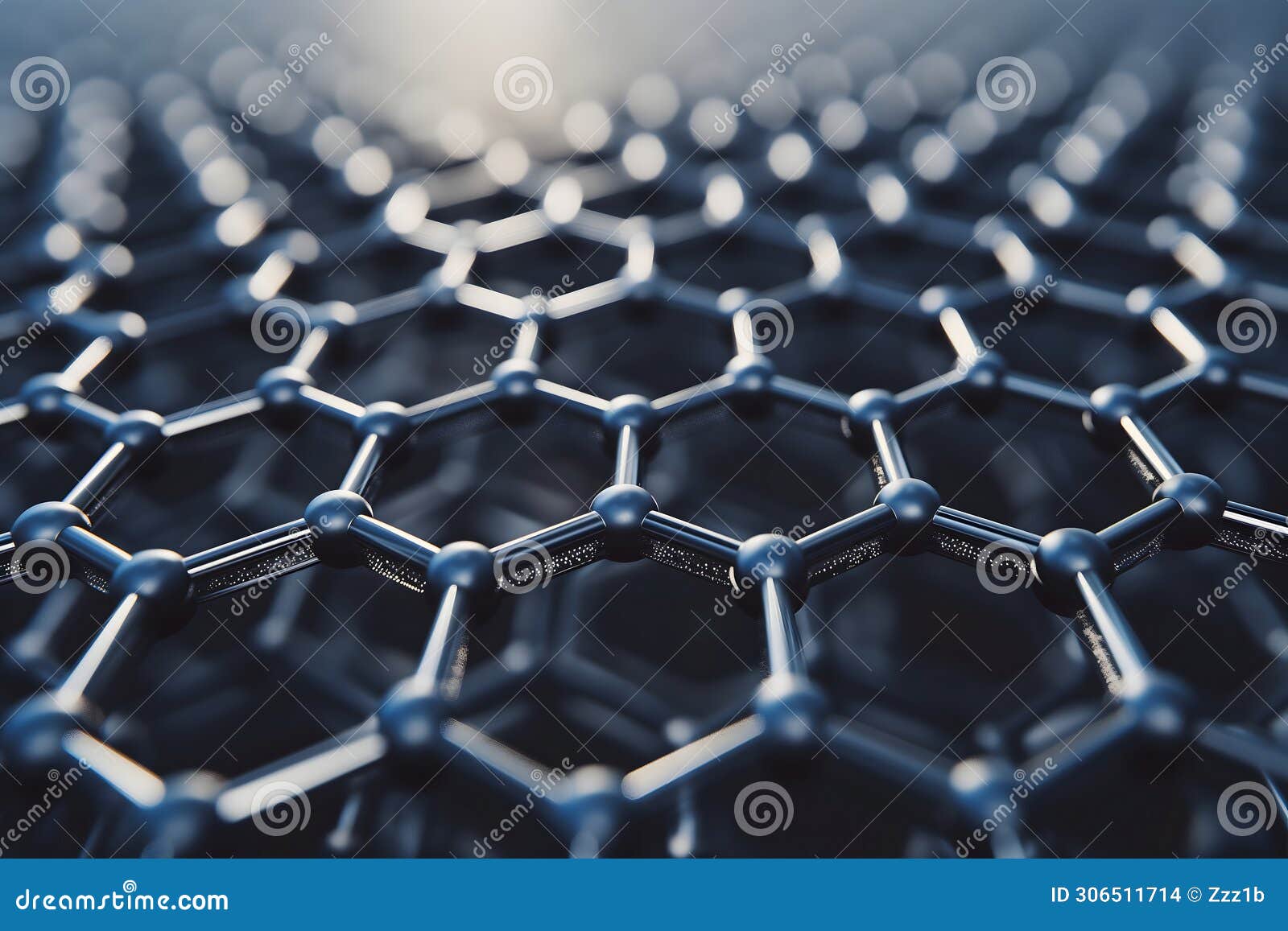 Hexagonal Grid Pattern of Molecular Structure of Graphene Stock Photo - Image of chemical ...