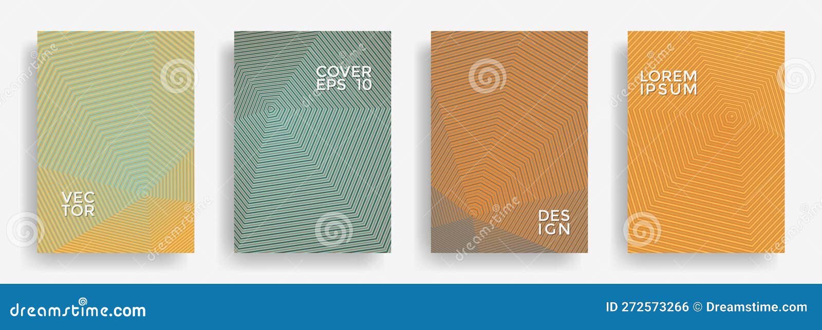 Hexagonal Halftone Pattern Cover Pages Vector Creative Design. Stock ...