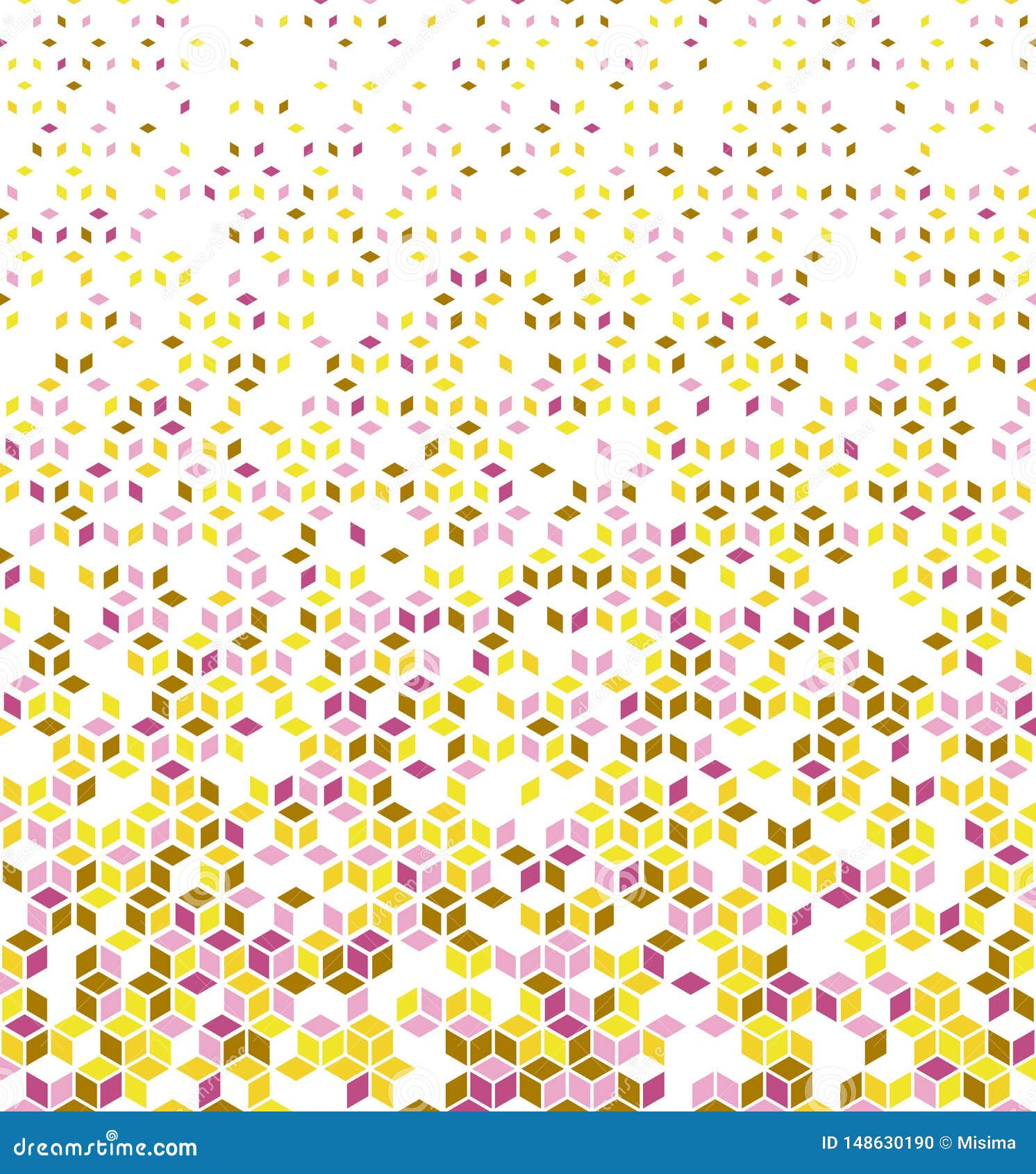 Hexagonal Halftone Pattern stock vector. Illustration of origami ...