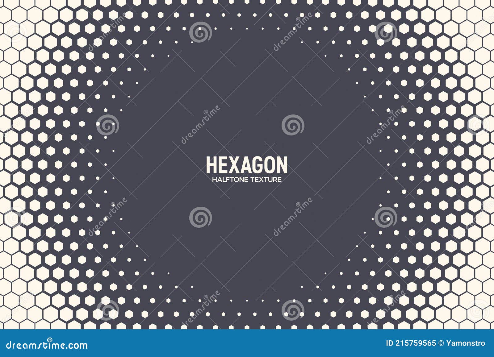 Hexagonal Halftone Texture Vector Frame Geometric Technology Abstract ...