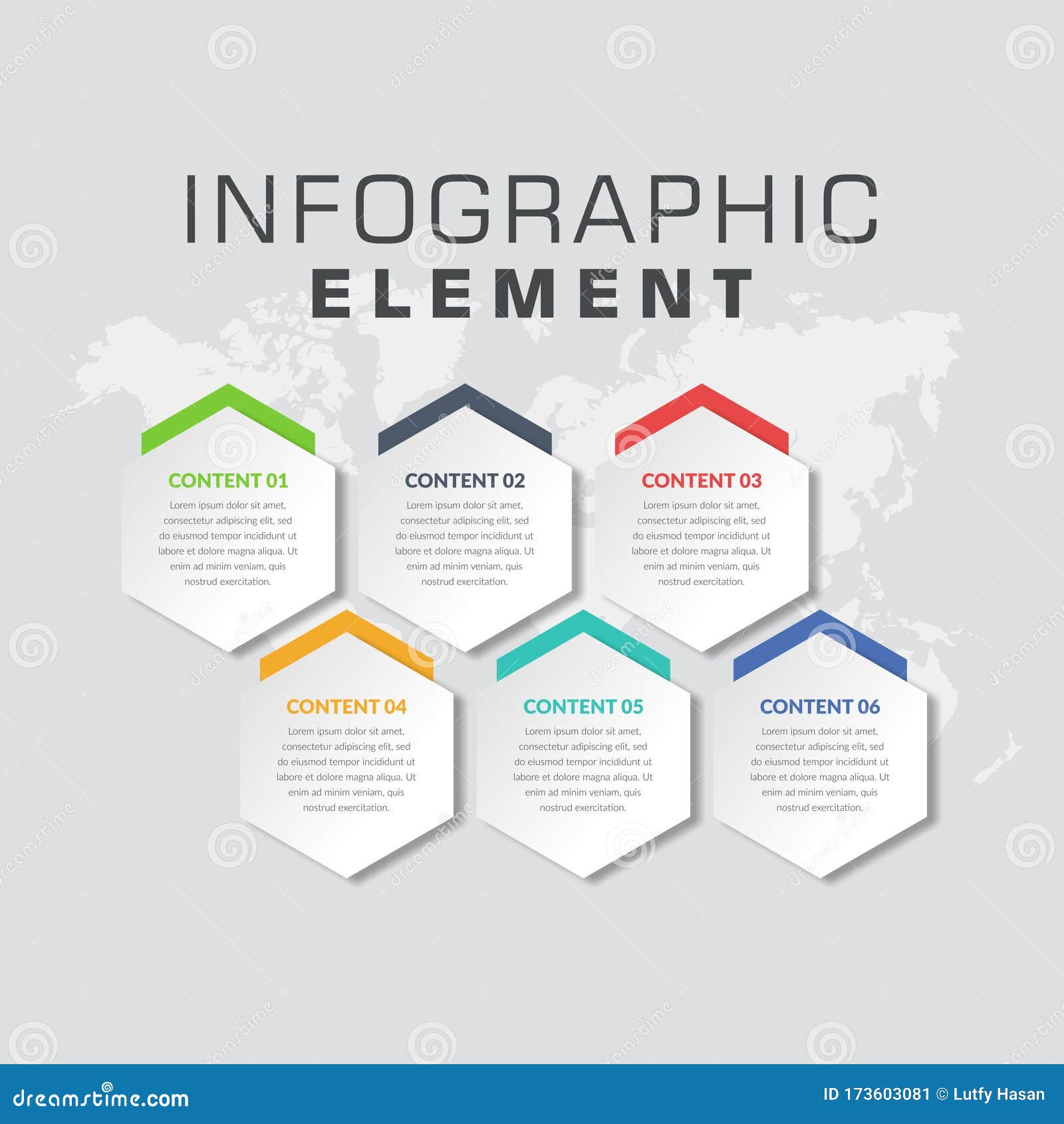 Hexagonal Infographic Element Vector Premium Design Stock Vector ...