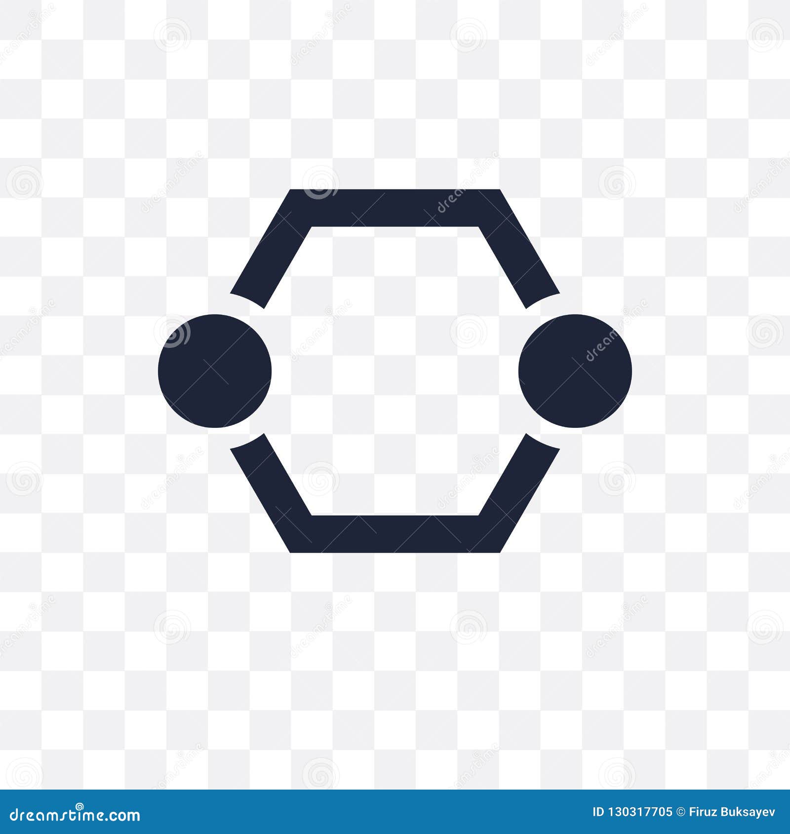 Hexagonal Interconnections Linear Icon. Modern Outline Hexagonal ...