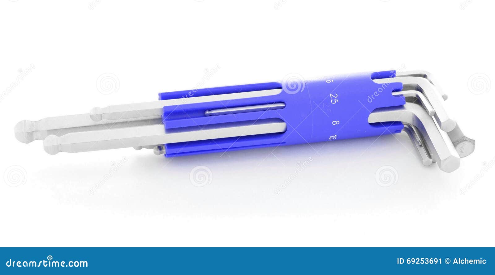 Hexagonal Key, Metal Tool for Industry, Isolated on White Background ...