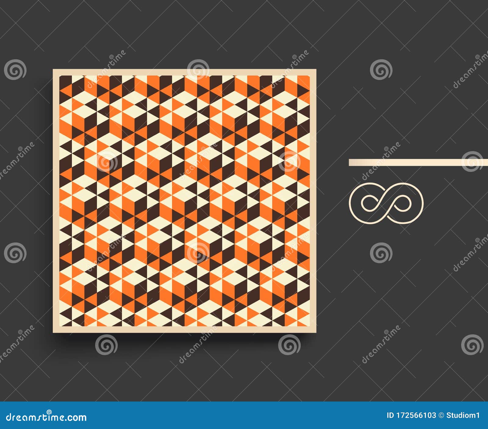 Hexagonal Lines Pattern. Abstract 3d Background. Cover Design Template ...