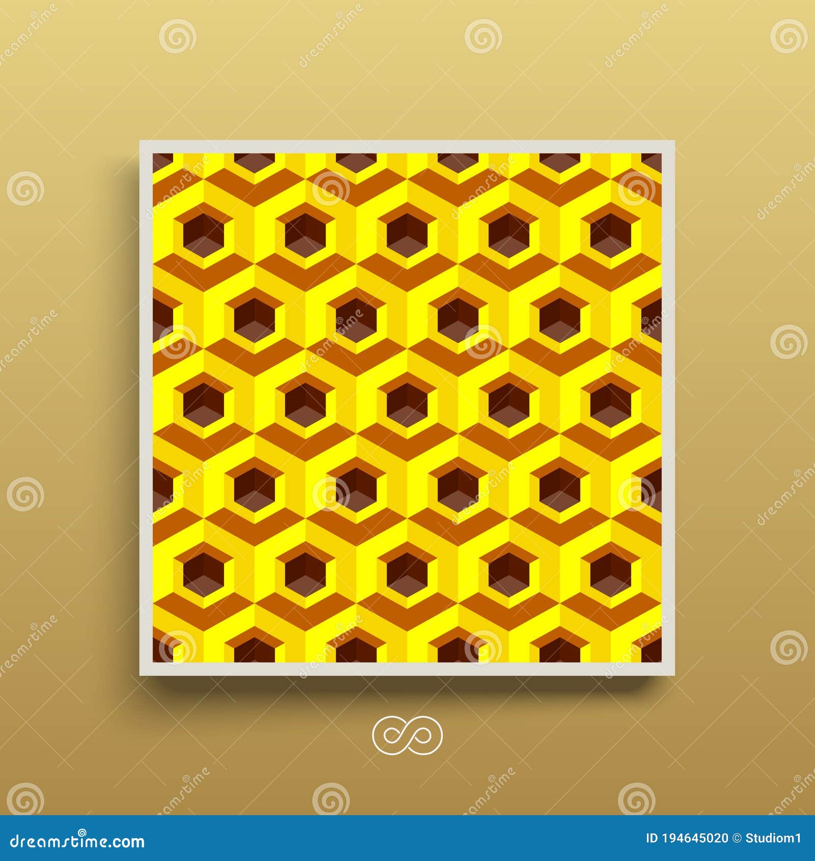 Hexagonal Lines Pattern. Abstract 3d Background. Cover Design Template ...