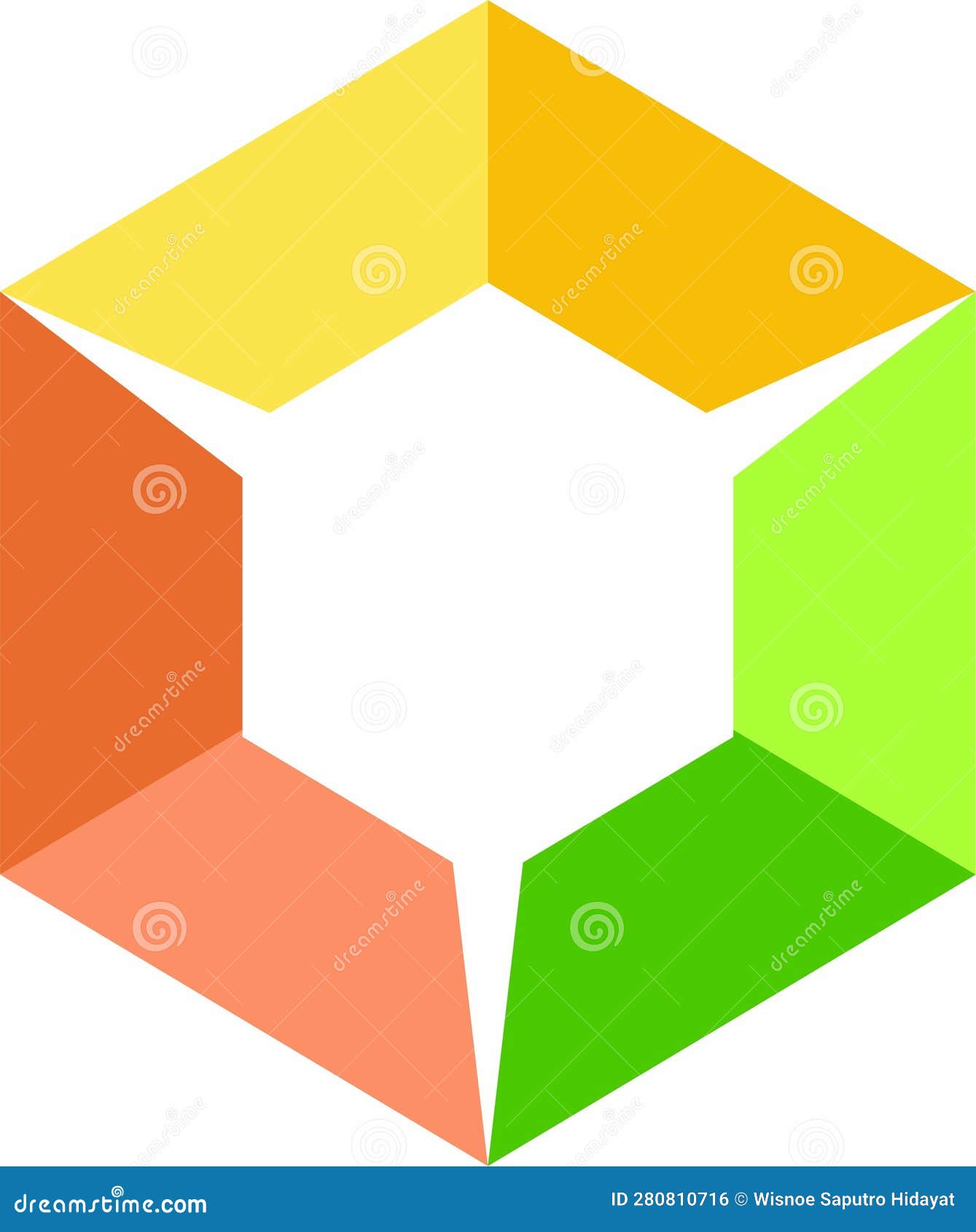 Hexagonal logo design stock vector. Illustration of logo - 280810716