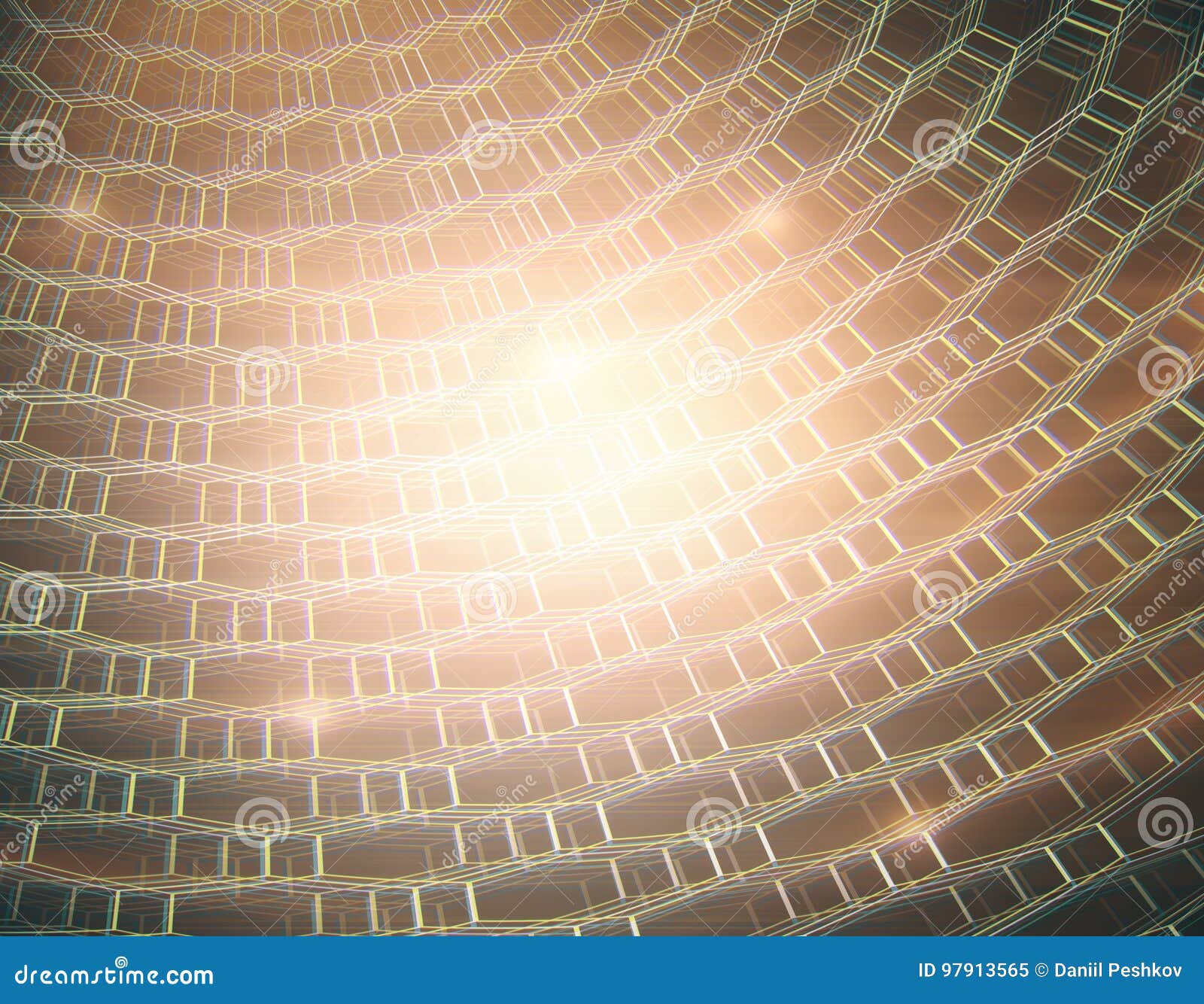 Hexagonal mesh texture stock illustration. Illustration of innovation ...