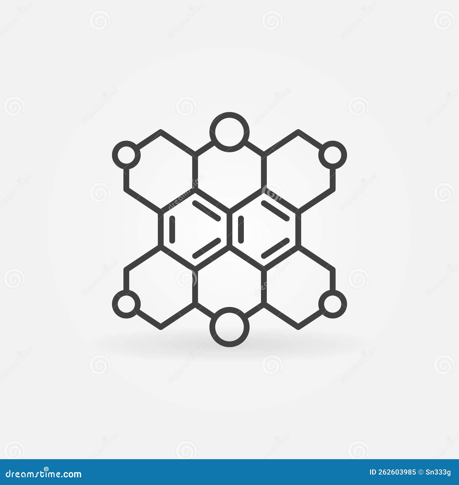 Hexagonal Molecular Structure For Medical, Science And Digital ...