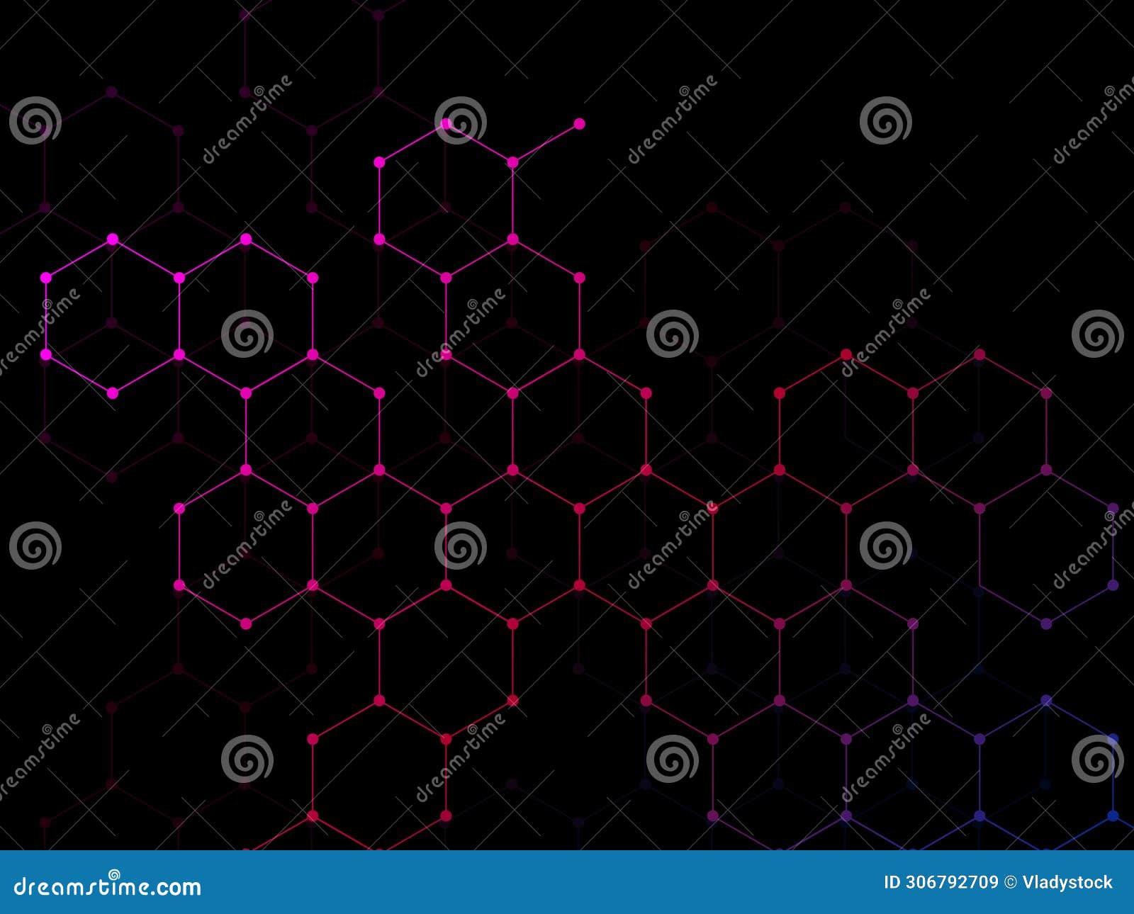 Hexagonal Molecules Background, Molecular Structure of DNA Stock Vector - Illustration of ...