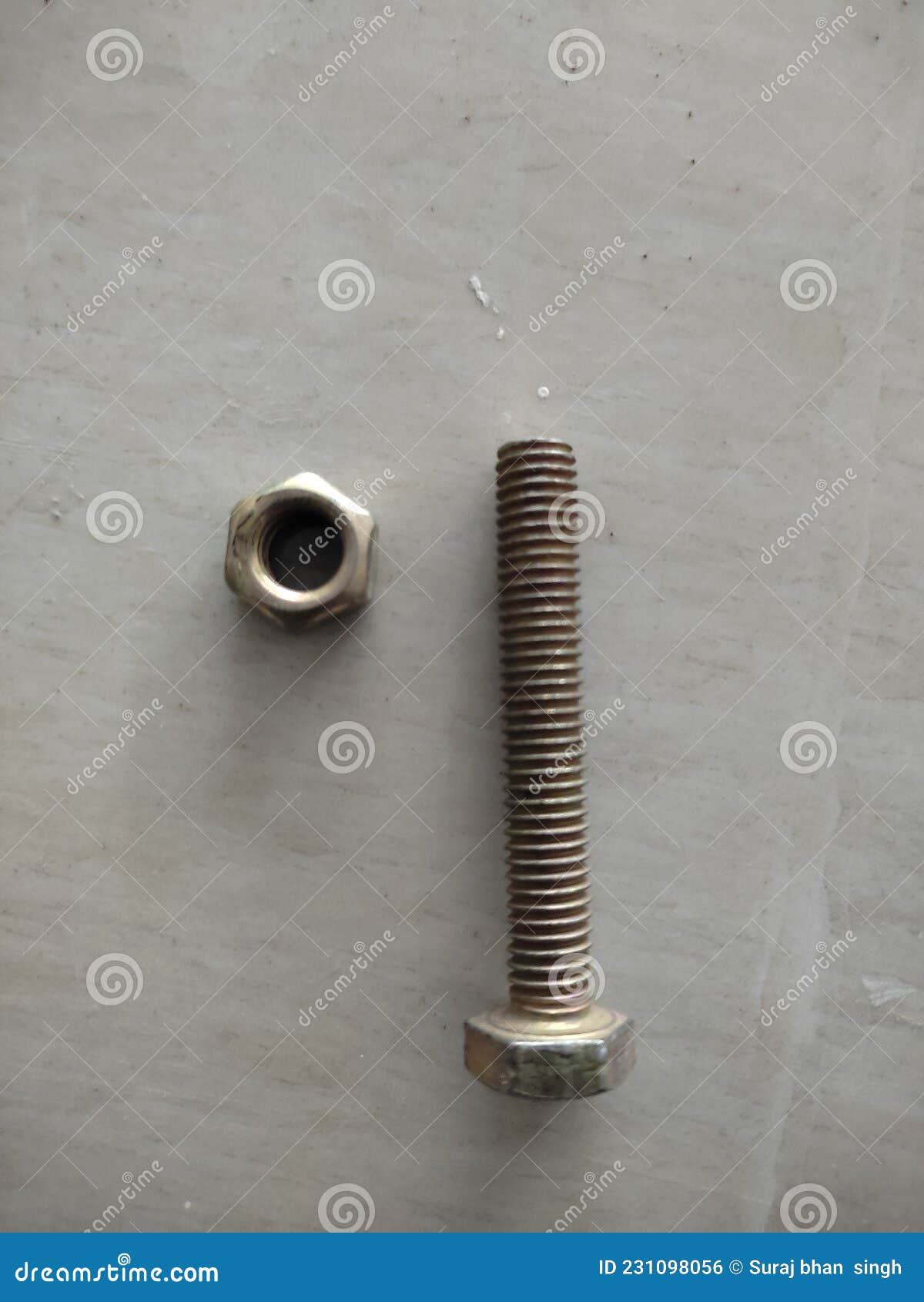 Hexagonal Nut and Bolt in this Picture Stock Photo - Image of hexagonal ...