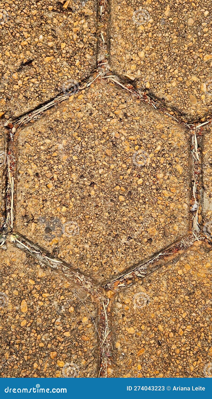 The Rustic Hexagonal Gray Stone Wall Texture Background Stock Photo ...