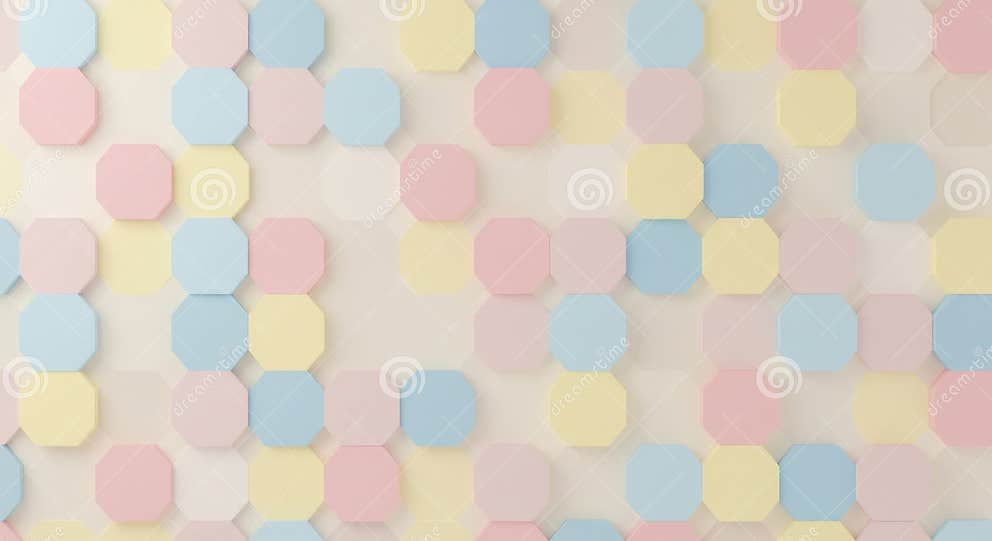 Hexagonal Pastel Pattern: Soft Geometric Background for Modern Design ...