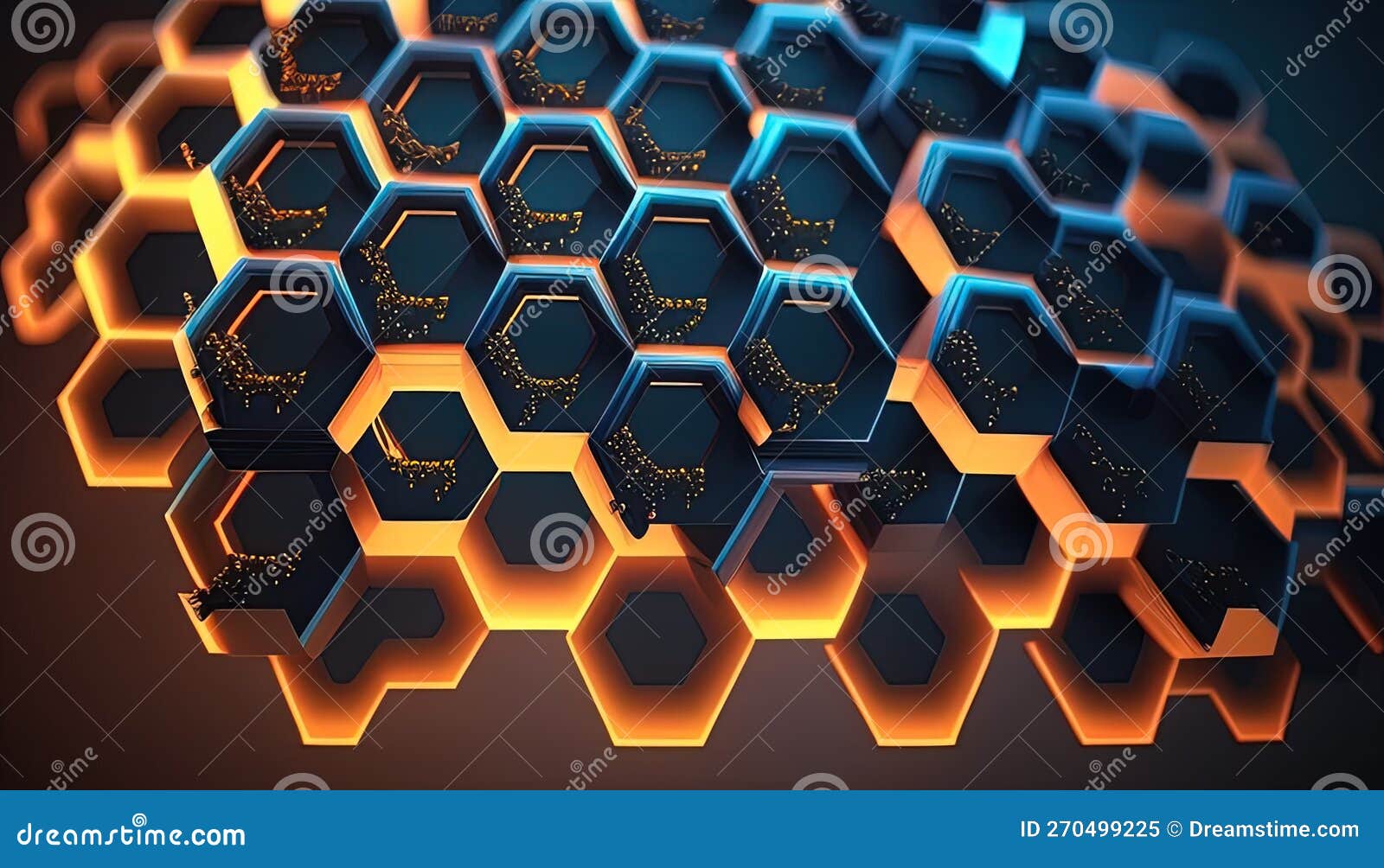 Hexagonal Pattern Art, Evoking Medical Tech or Scientific Design ...