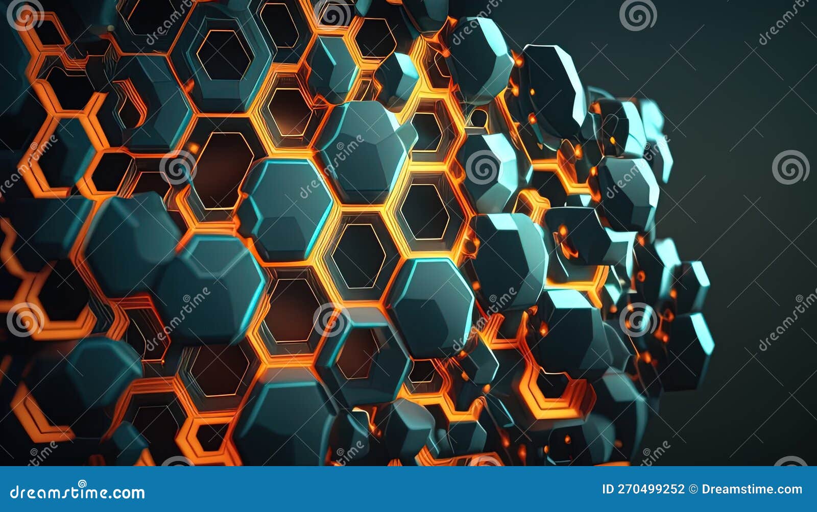 Hexagonal Pattern Art, Evoking Medical Tech or Scientific Design ...