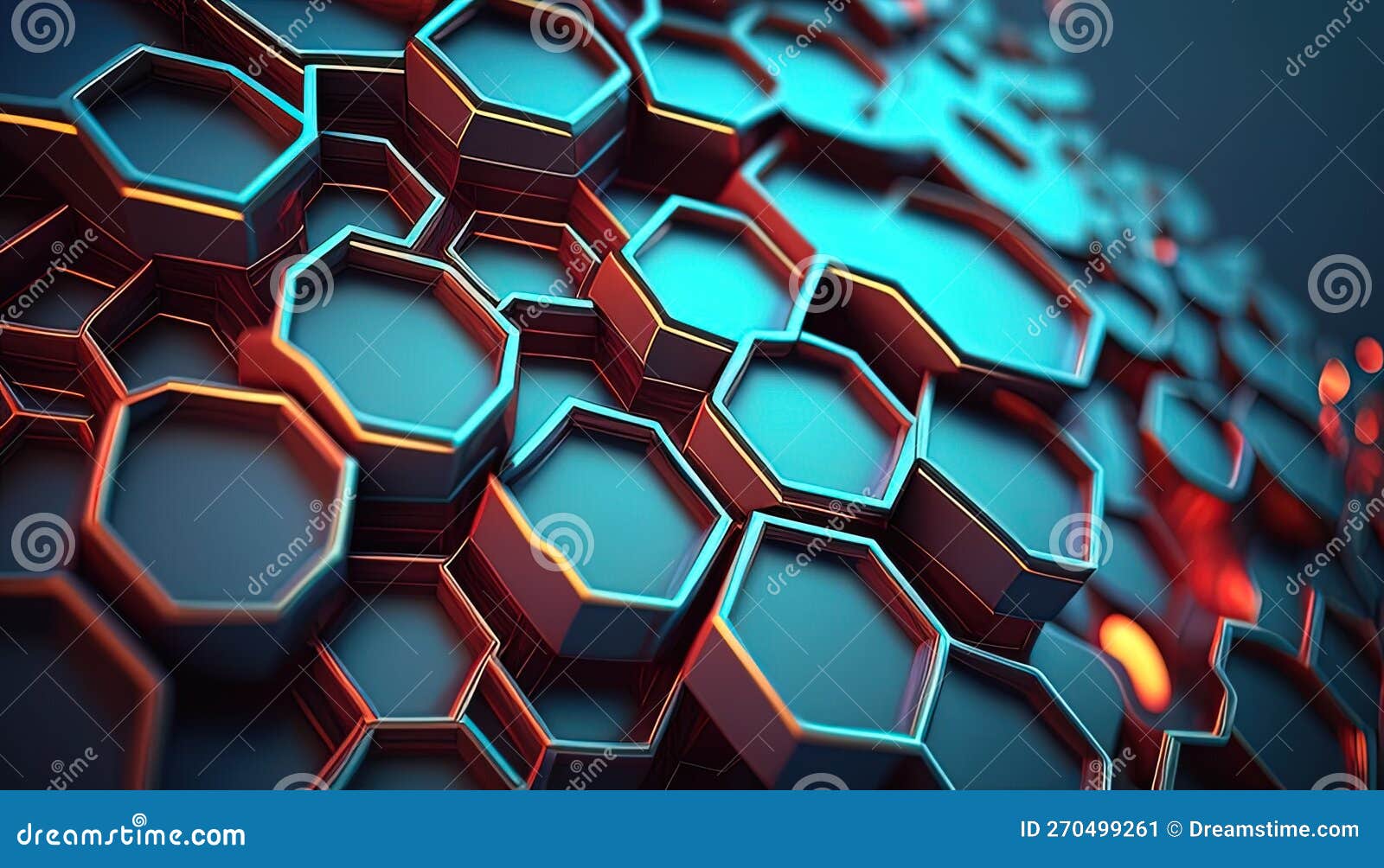 Hexagonal Pattern Art, Evoking Medical Tech or Scientific Design ...