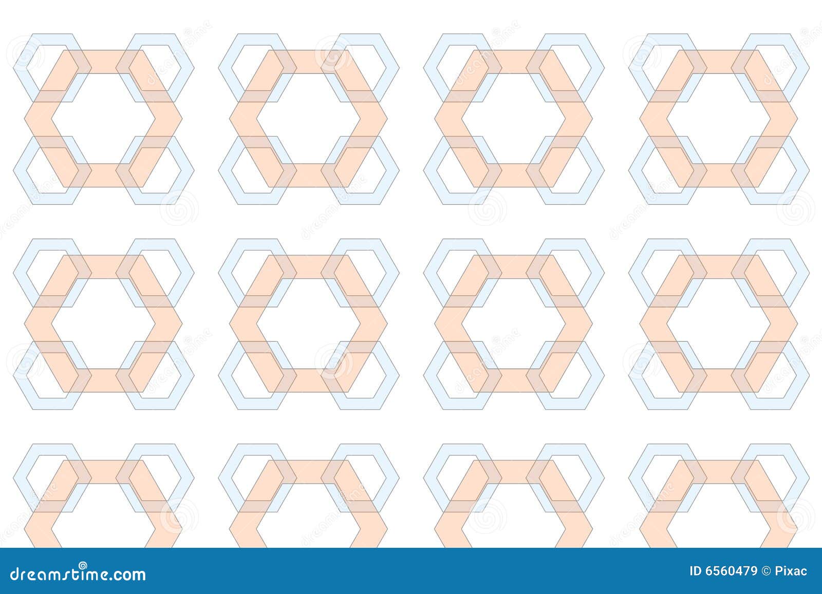 Hexagonal Pattern Background Stock Illustration - Illustration of color ...